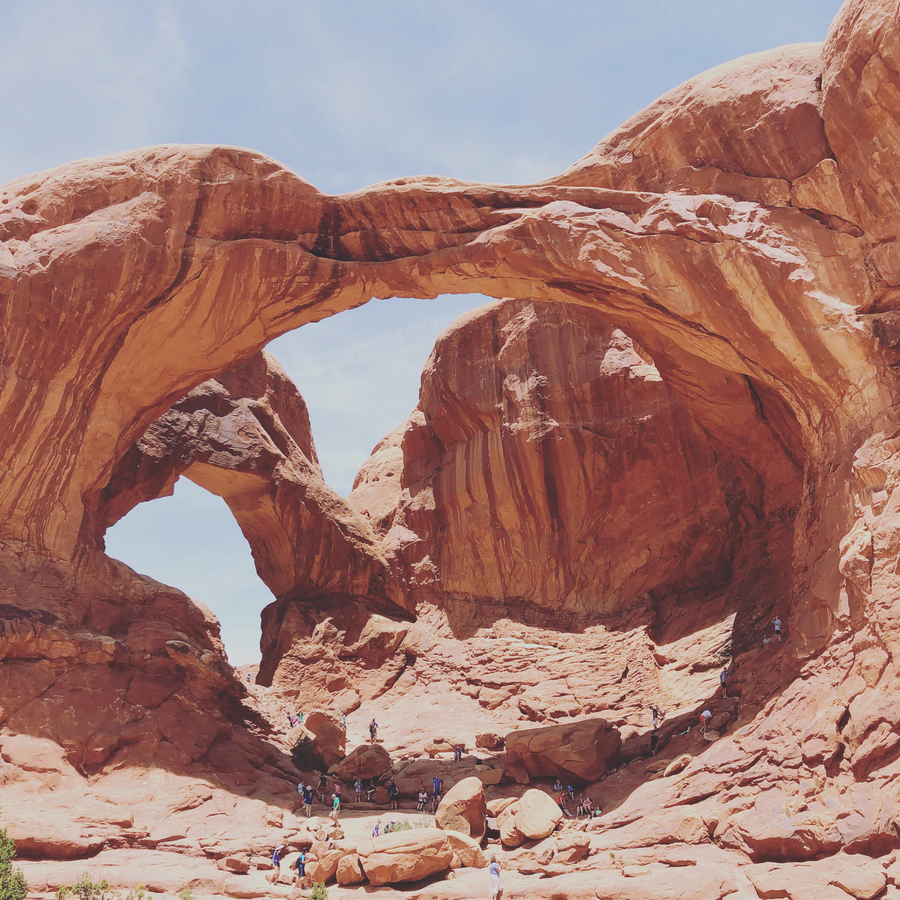 The double arches of Moab, Utah | Scrolller