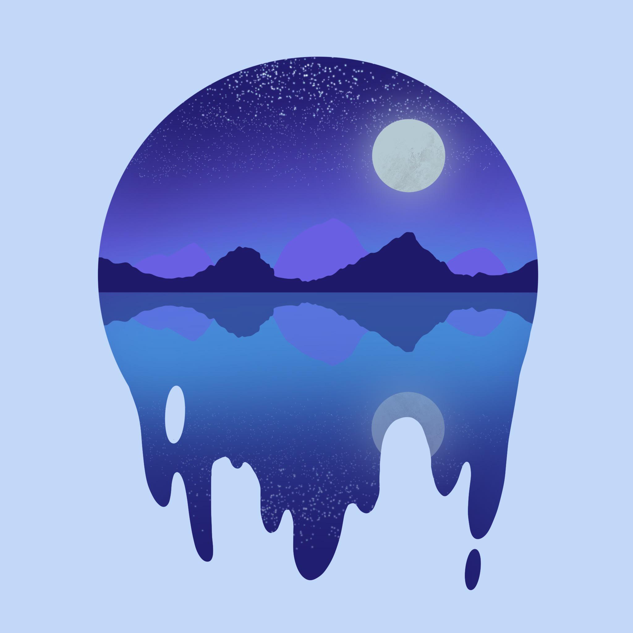 The Dripping Reflection, Me, Digital, 2020 | Scrolller