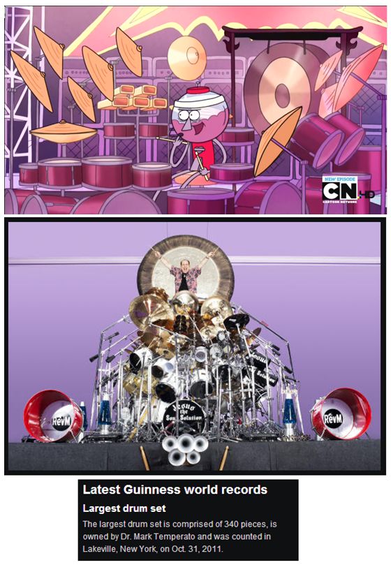 the drum set.. it's real. | Scrolller