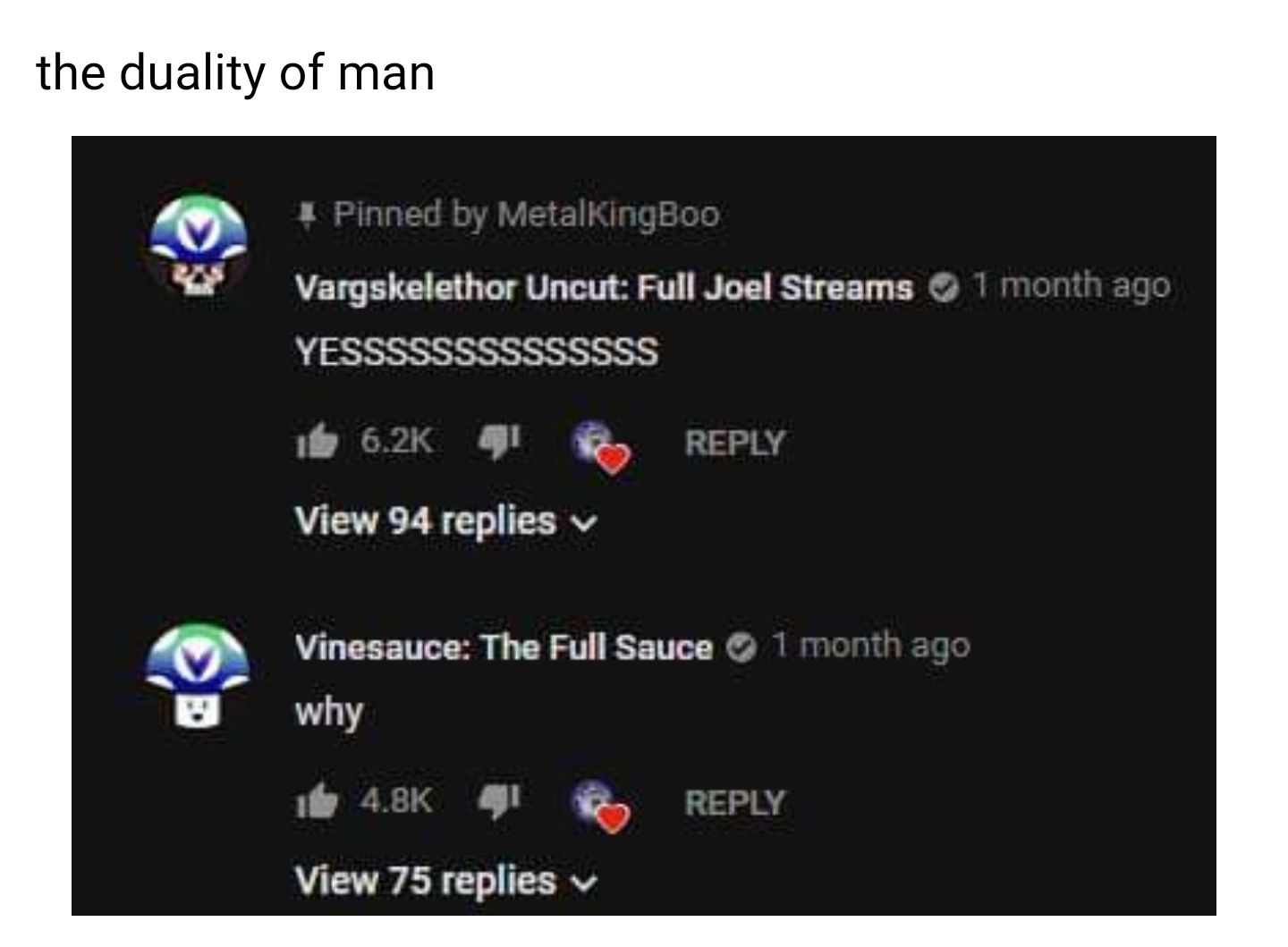 the duality of man | Scrolller