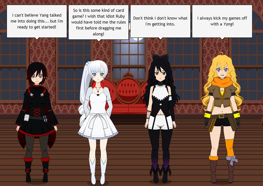 The entirety of Team RWBY is now in Strip Poker Night At The Inventory! | Scrolller