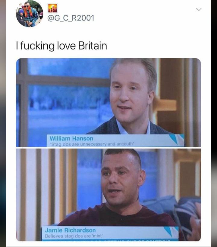 The epic duality of Britain | Scrolller