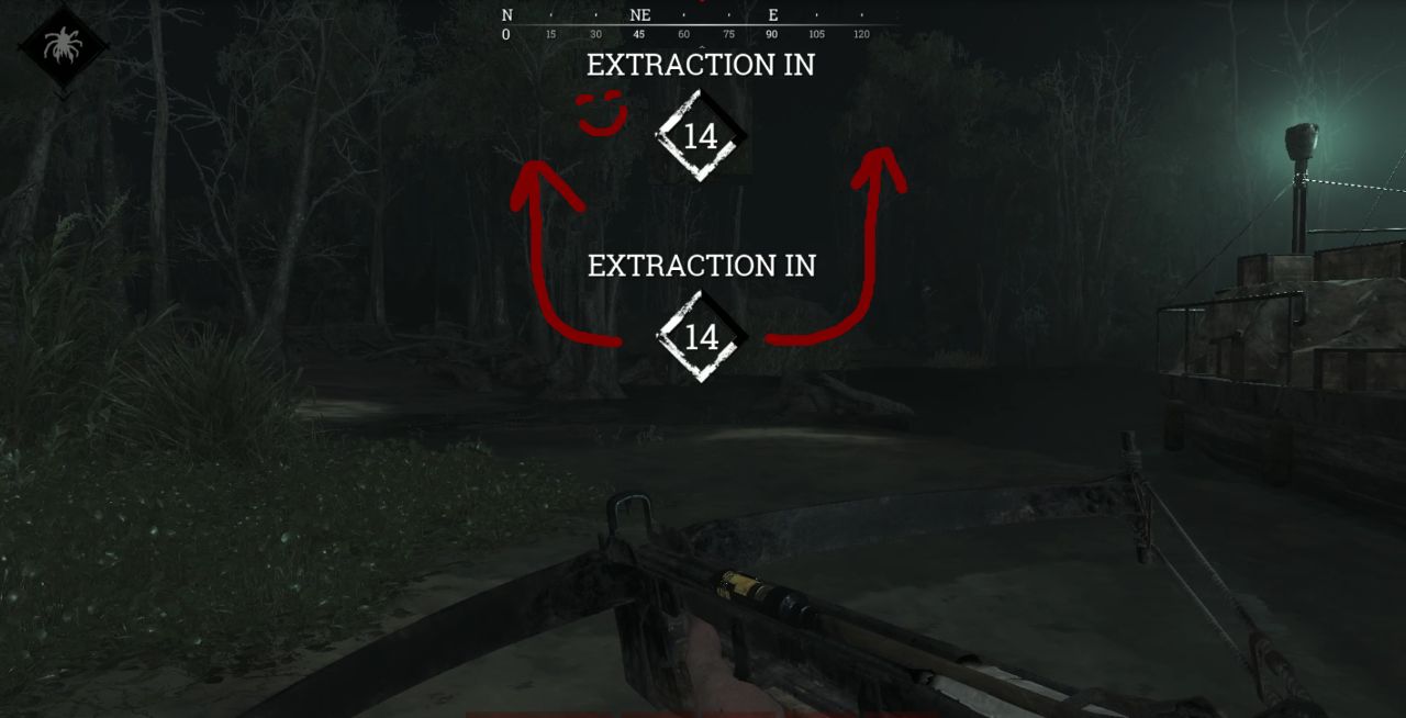 The extraction timer is too low and blocks vision please move it up