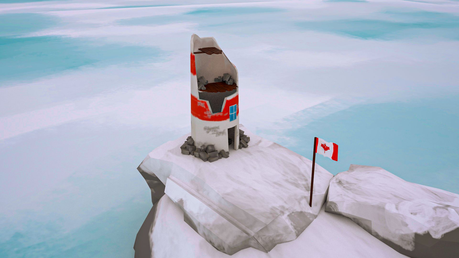 The Fallen Lighthouse made in 3 hours using Maya and Substance Painter. | Scrolller