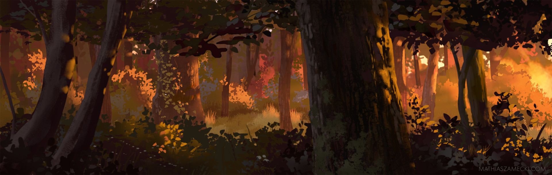 The Firefly Grove Backgrounds 1 by Mathias Zamęcki | Scrolller
