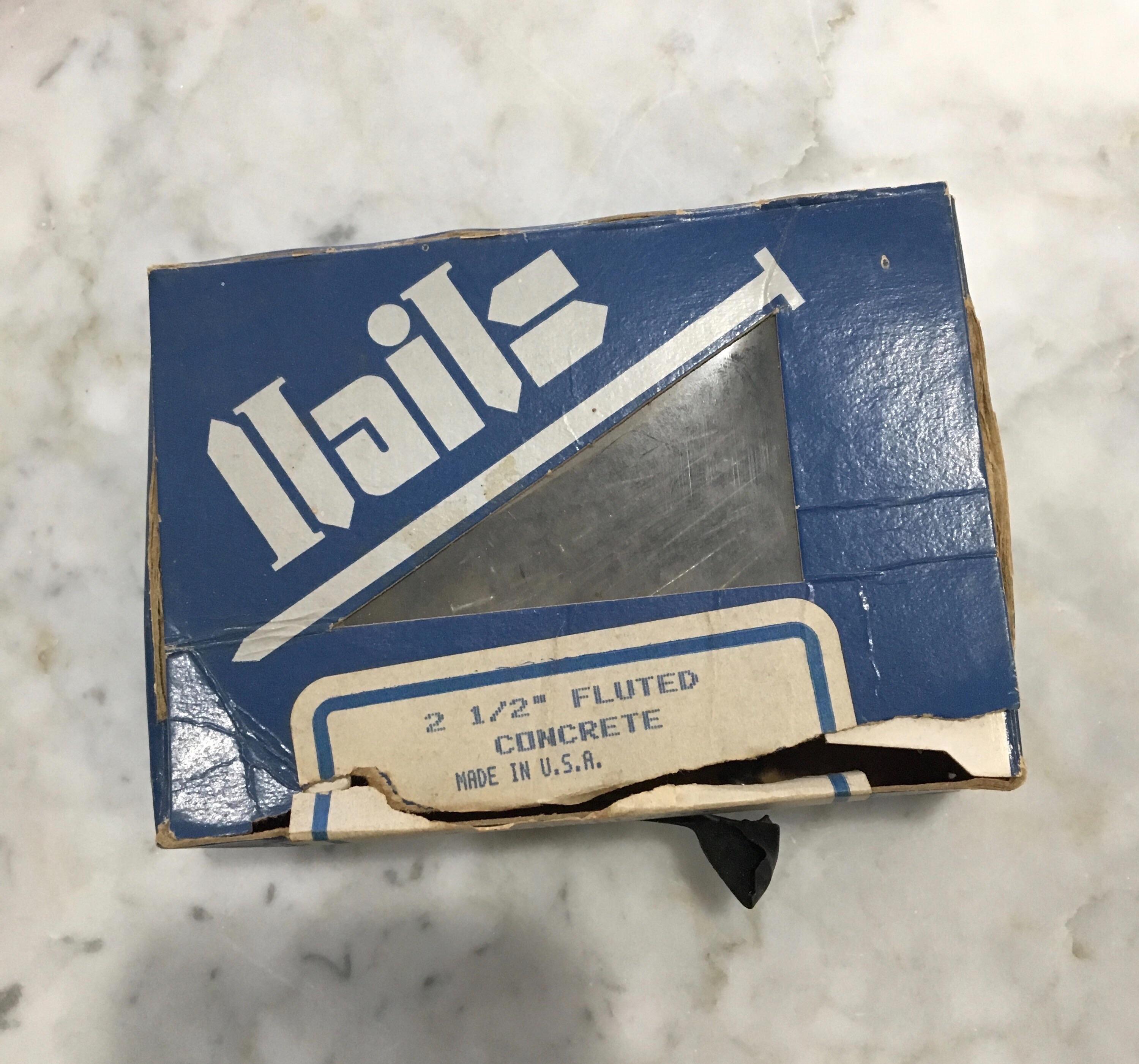 The font on this box is made up of nails. Brilliant! | Scrolller