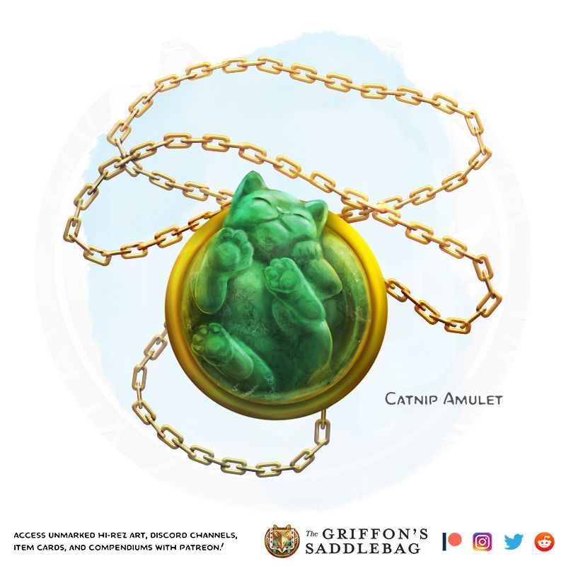 {The Griffon's Saddlebag} Catnip Amulet | Wondrous item | Scrolller