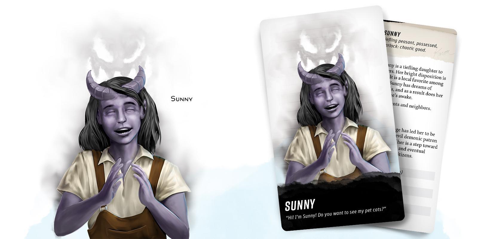 {The Griffon's Saddlebag} Sunny | Chaotic good tiefling | Scrolller