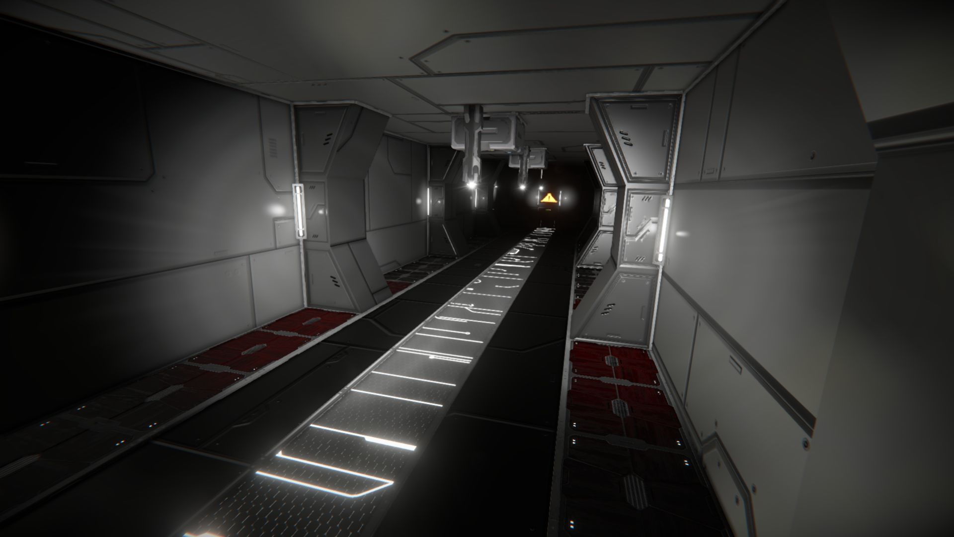 The hallway for my new ship I am building. | Scrolller