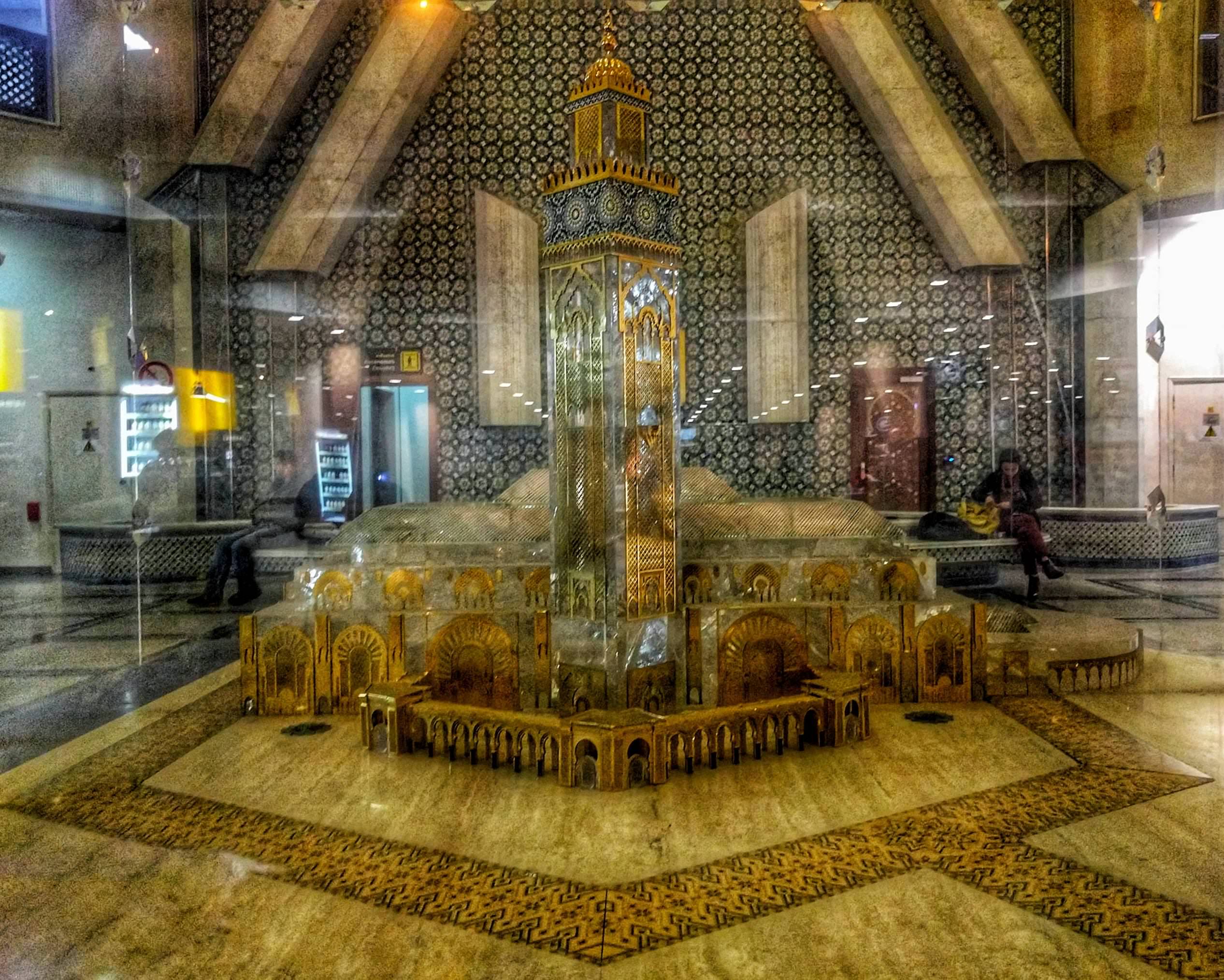 The Hassan II mosque model in CMN airport | Scrolller