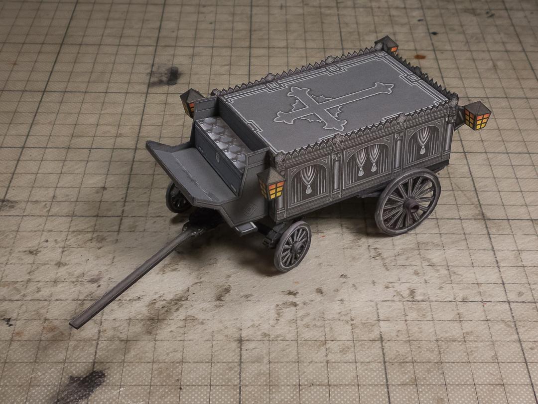 The hearse wagon (papercraft) almost finished | Scrolller