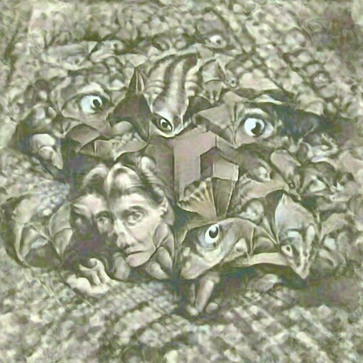 The illustration "Metamorphose" by M. C. Escher [ddz] | Scrolller