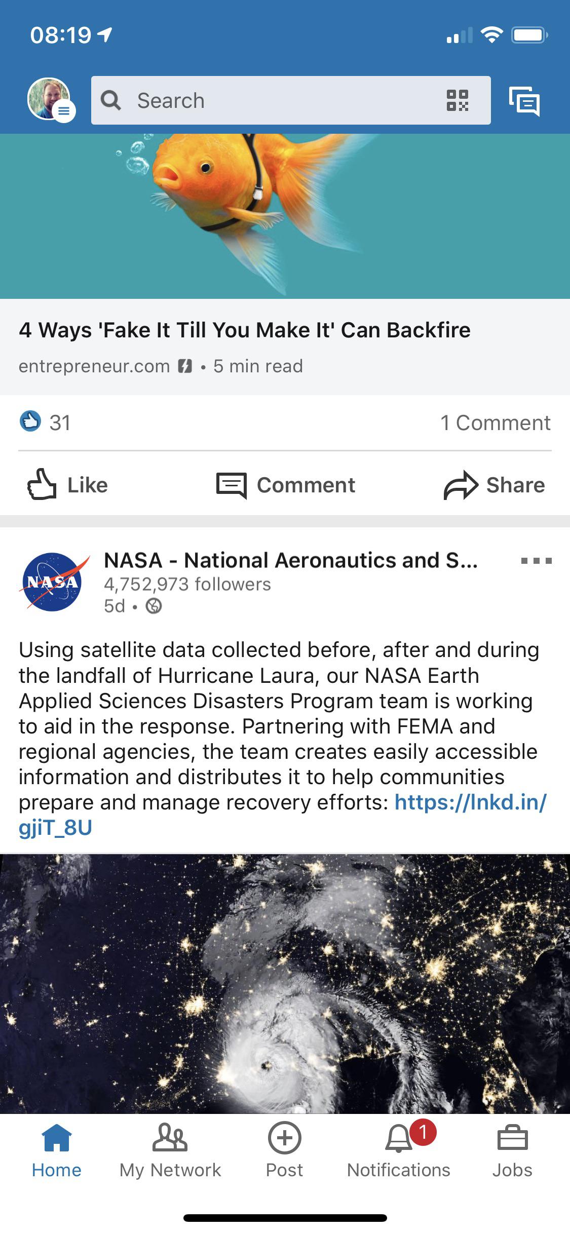 The images on these back to back articles on LinkedIn … | Scrolller