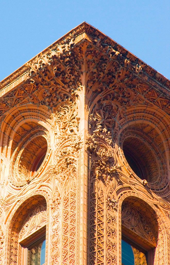 The intricate design at the top of Louis Sullivan's Guaranty Building, downtown Buffalo, N.Y ...