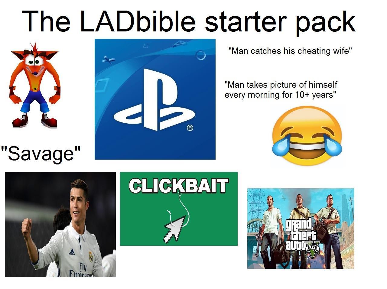 The LADbible starter pack | Scrolller