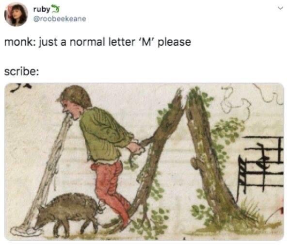 The letter M | Scrolller