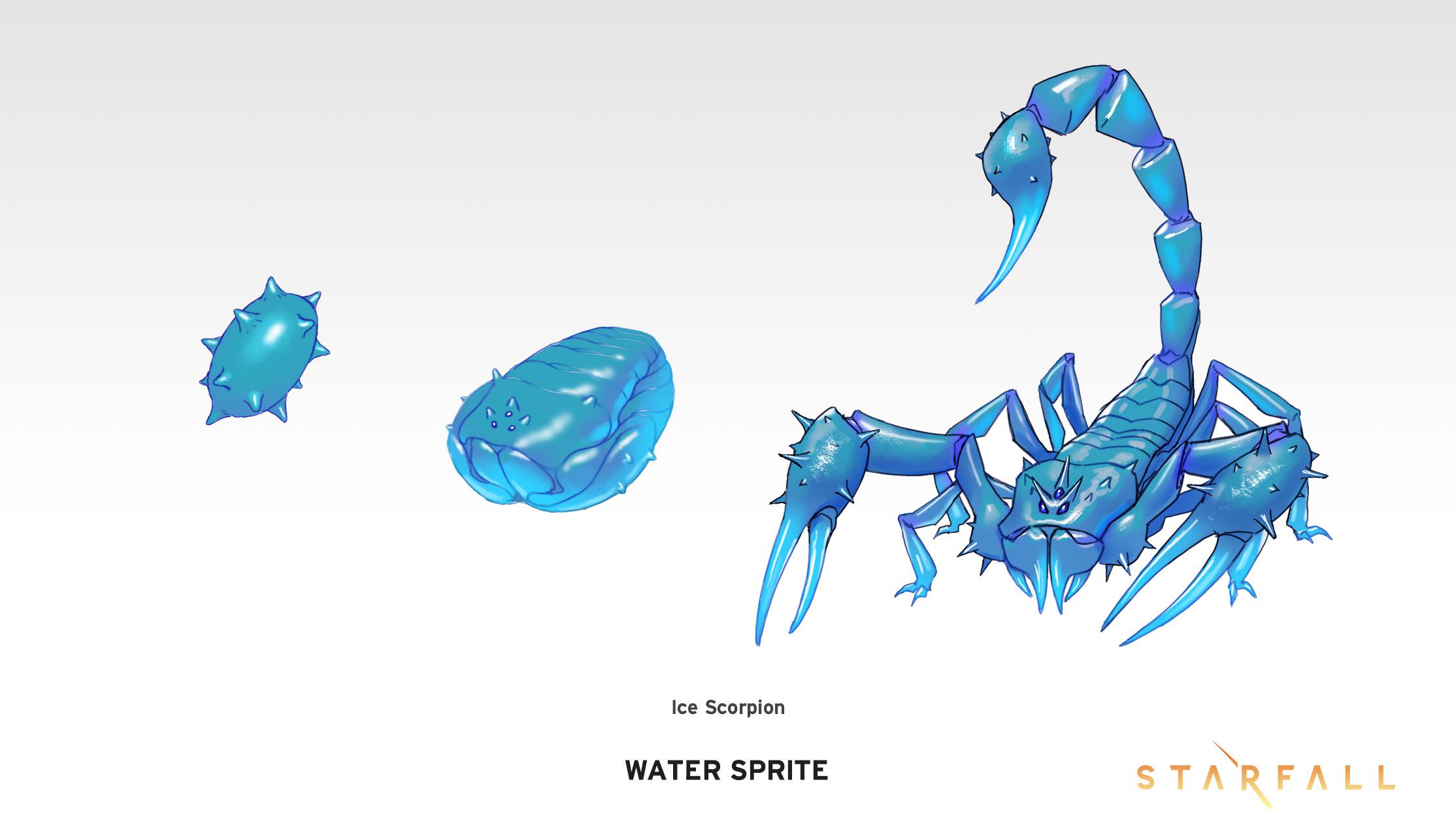The life cycle of an Ice Scorpion (Water Sprite) | Scrolller