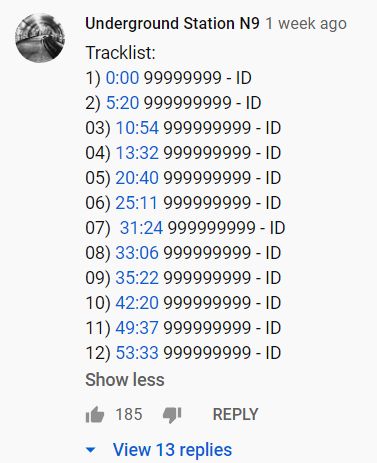 The Most Gorgeous and Useless Tracklist | Scrolller