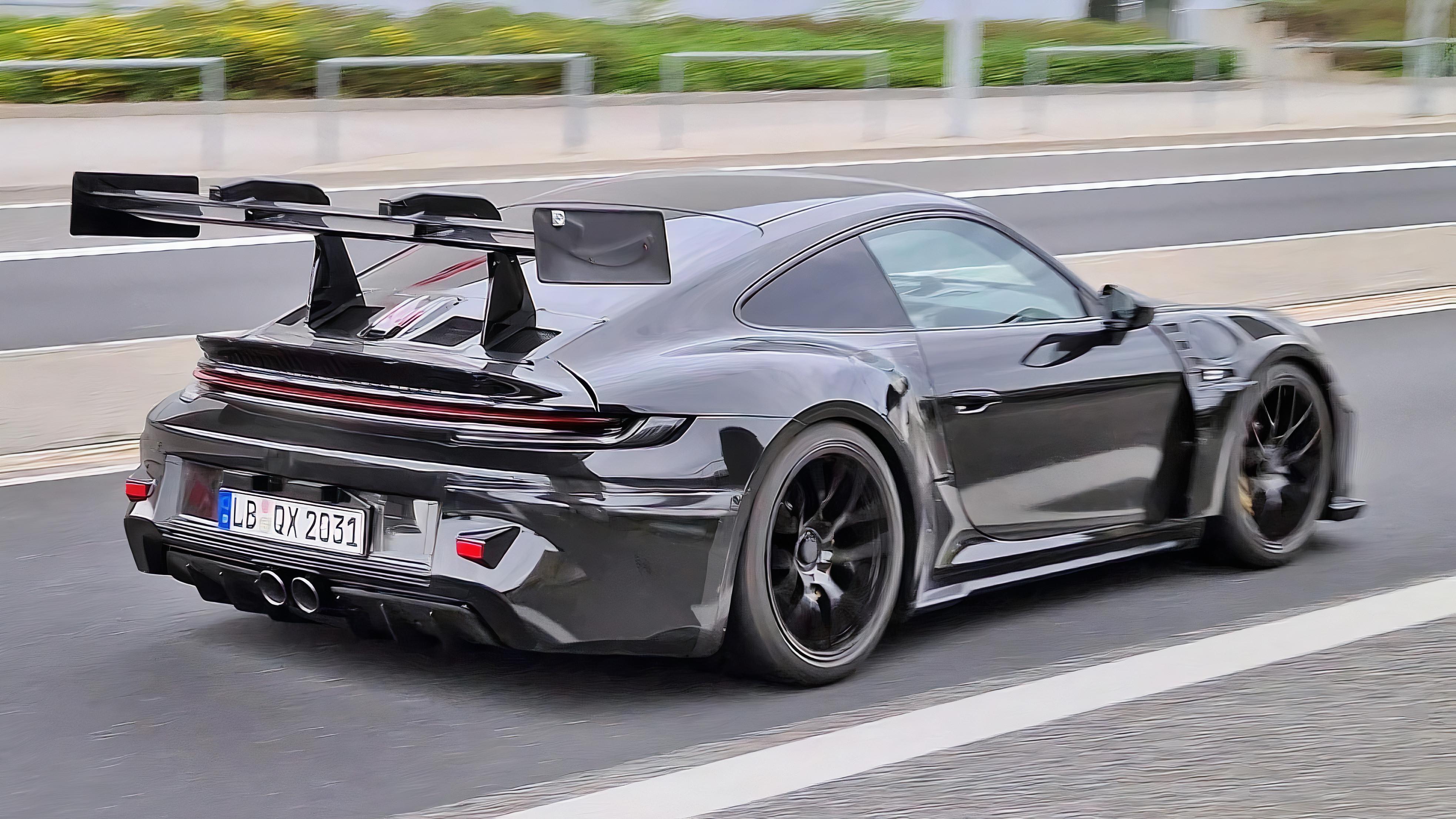 The new Porsche 992 GT3 RS spotted at the Nürburgring | Scrolller