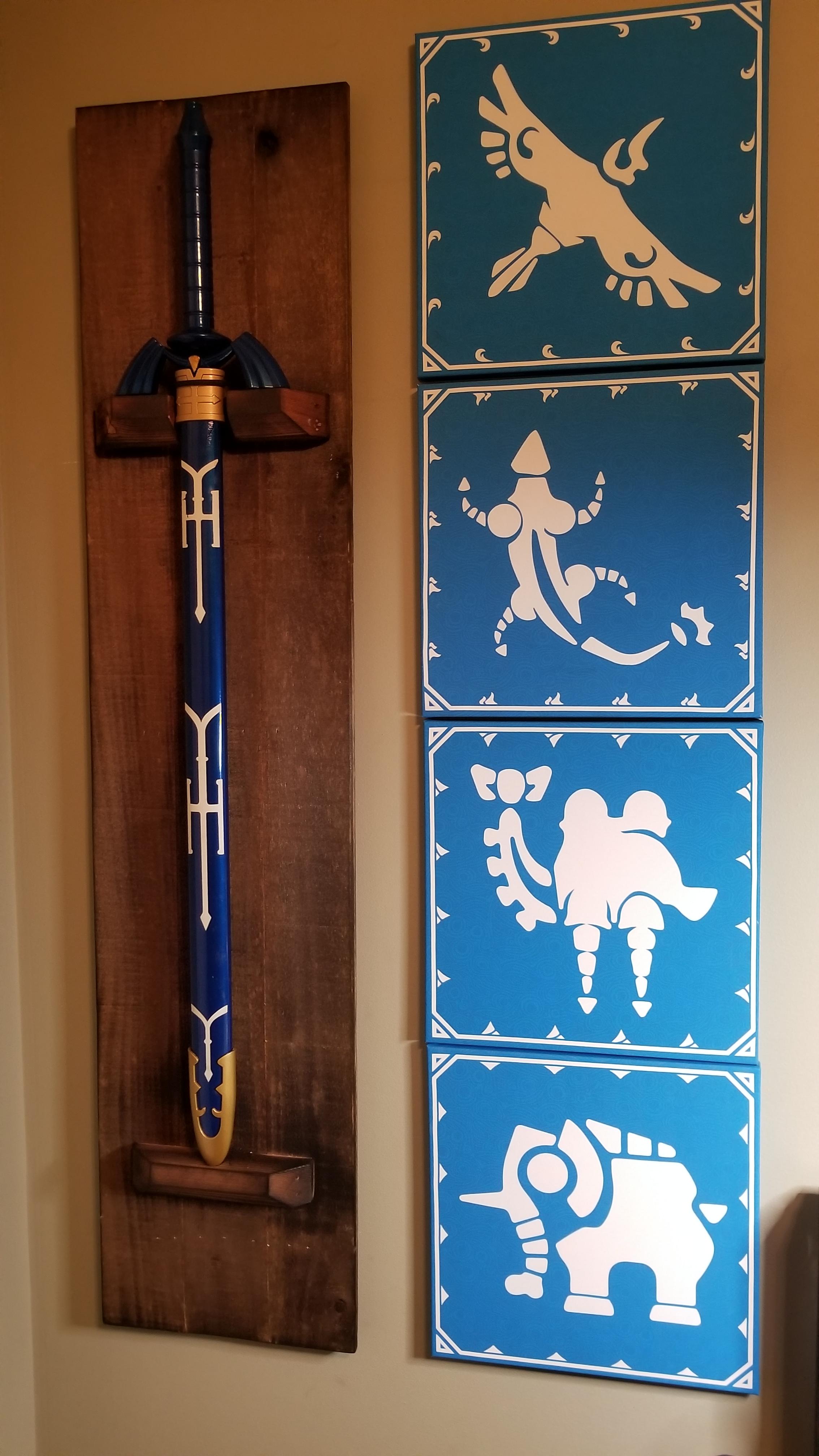 The new wall mount for my Master Sword | Scrolller