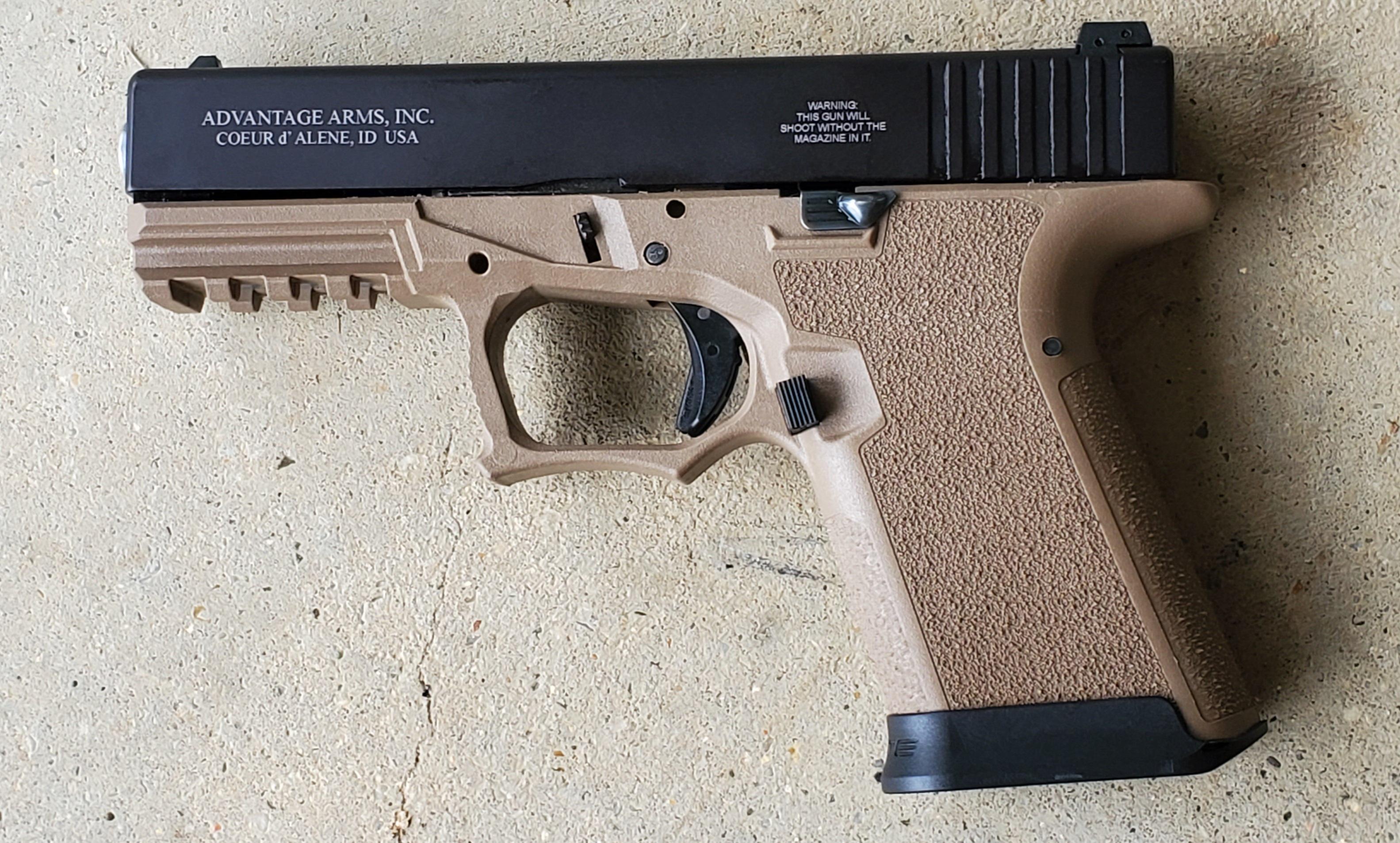 First p80 build sporting the Advantage Arms 22lr conversion. Still waiting for my 9mm slide from ...