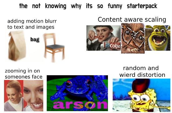 the not knowing why its so funny starterpack. | Scrolller
