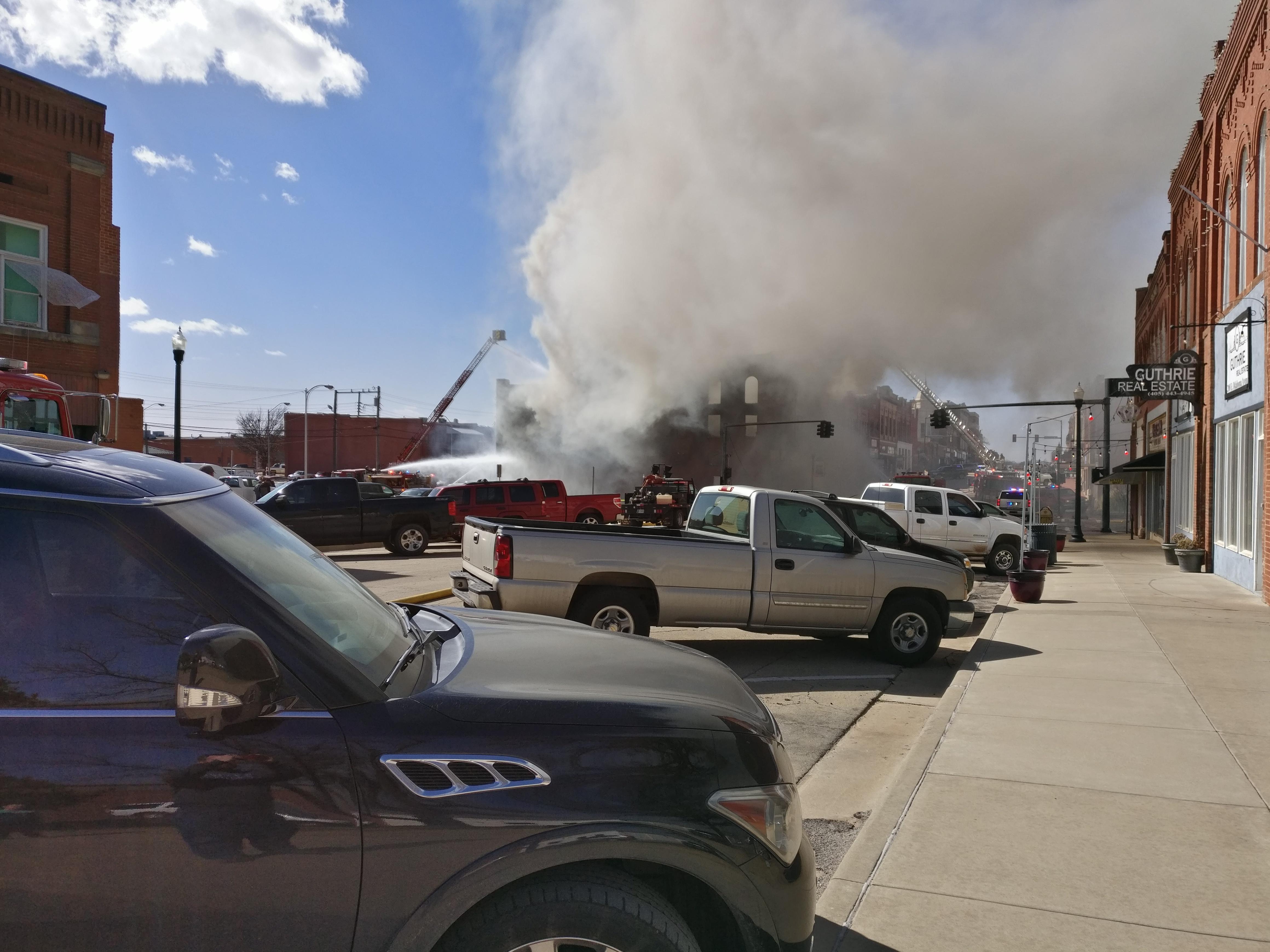 The original Temple in Guthrie was gutted by fire today. :( | Scrolller