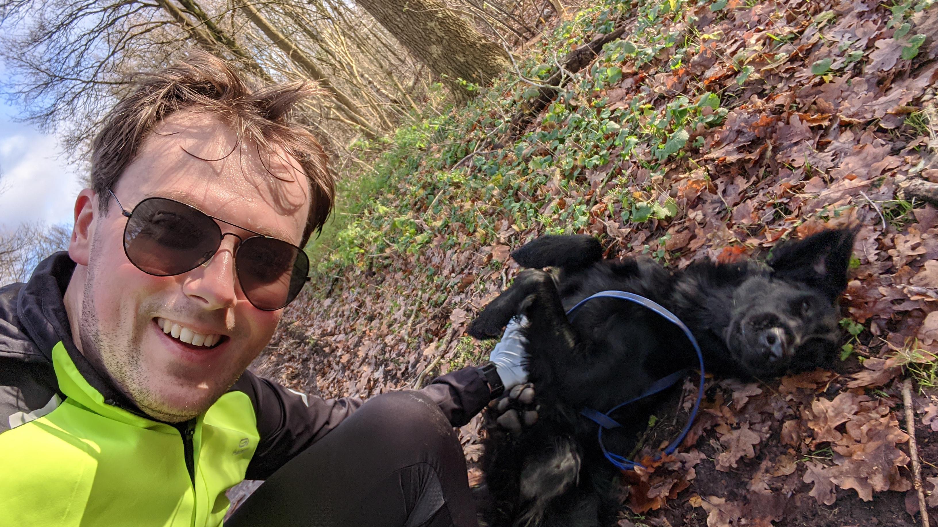 The pup and I after our first run | Scrolller