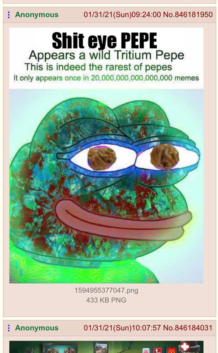 The Rare Wild Tritium Wild Pepe | Scrolller