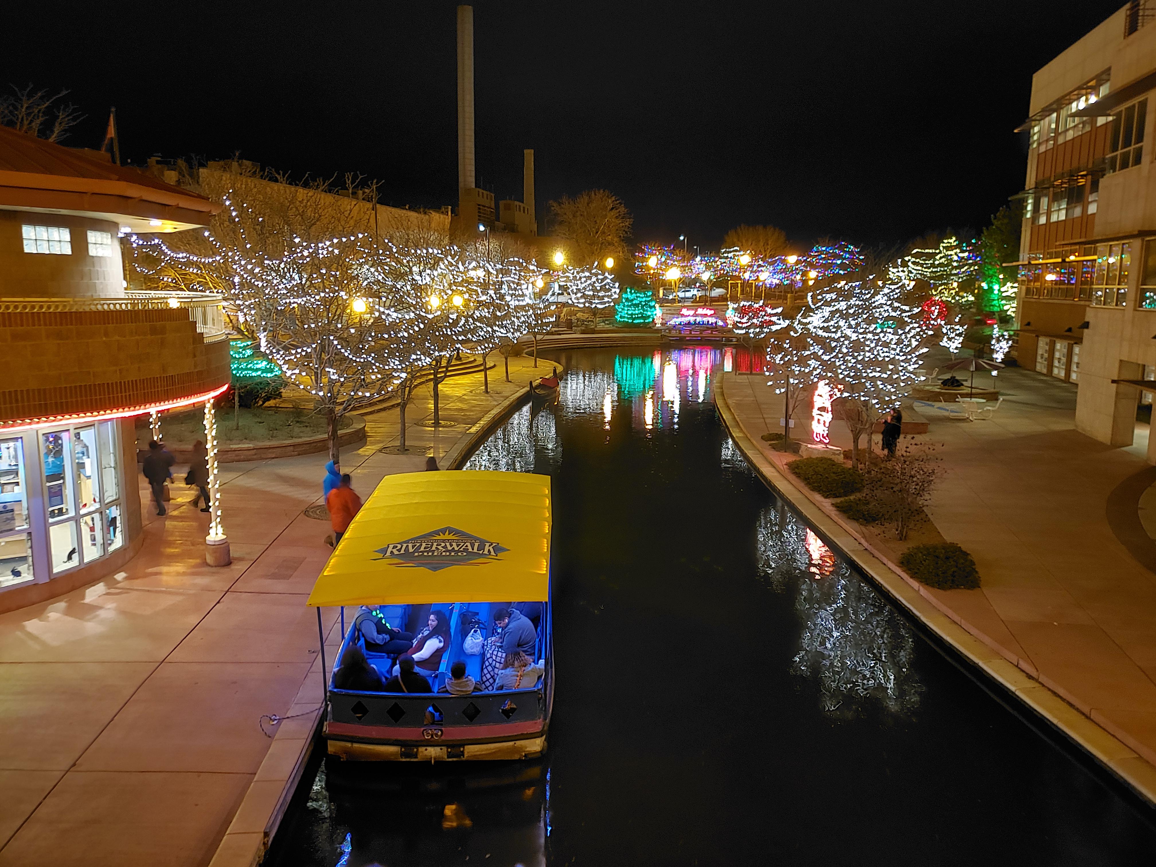 The Riverwalk with lights looks really nice. | Scrolller