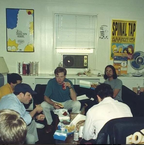 "The Simpsons" writing room, 1992. | Scrolller