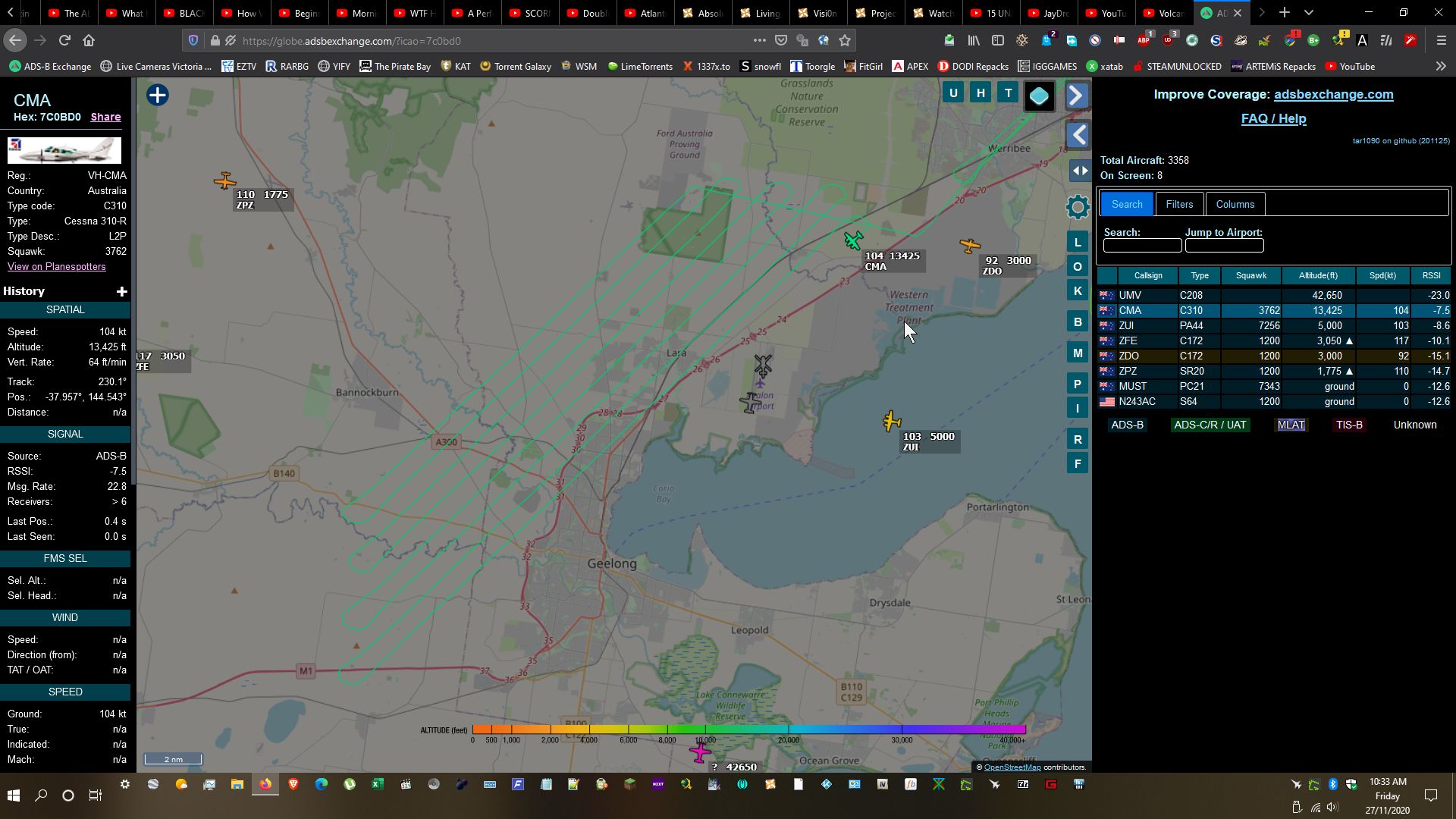 The sky is getting more misty while this plane goes back and forth | Scrolller