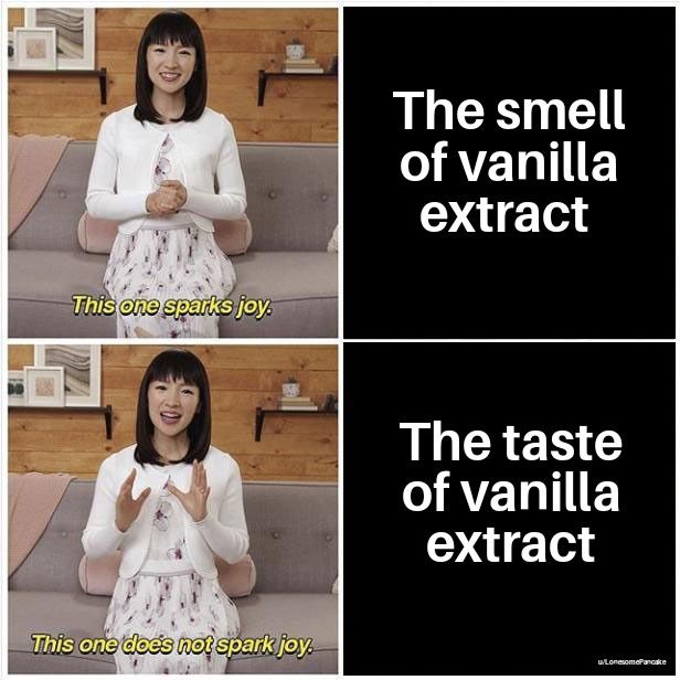 The smell and the taste are so different | Scrolller