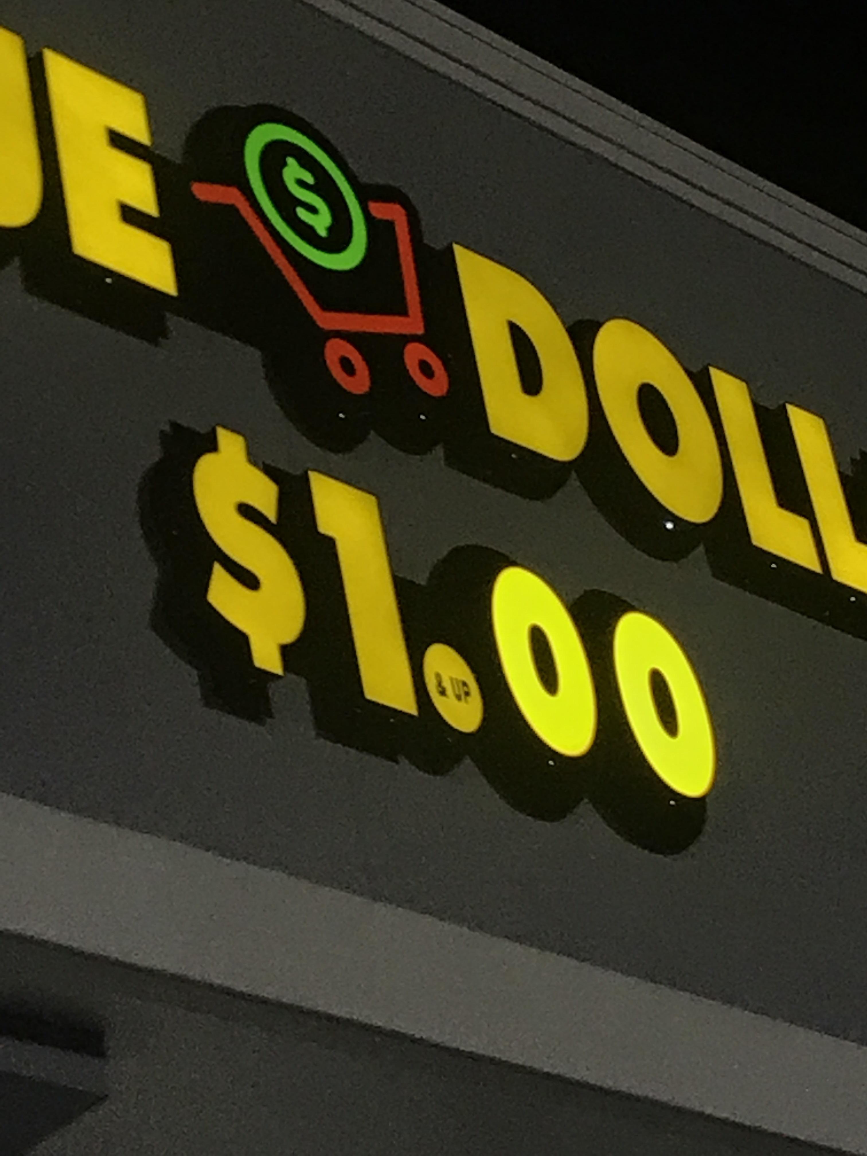 The sneaky “& up” on the sign of my local “dollar” store | Scrolller