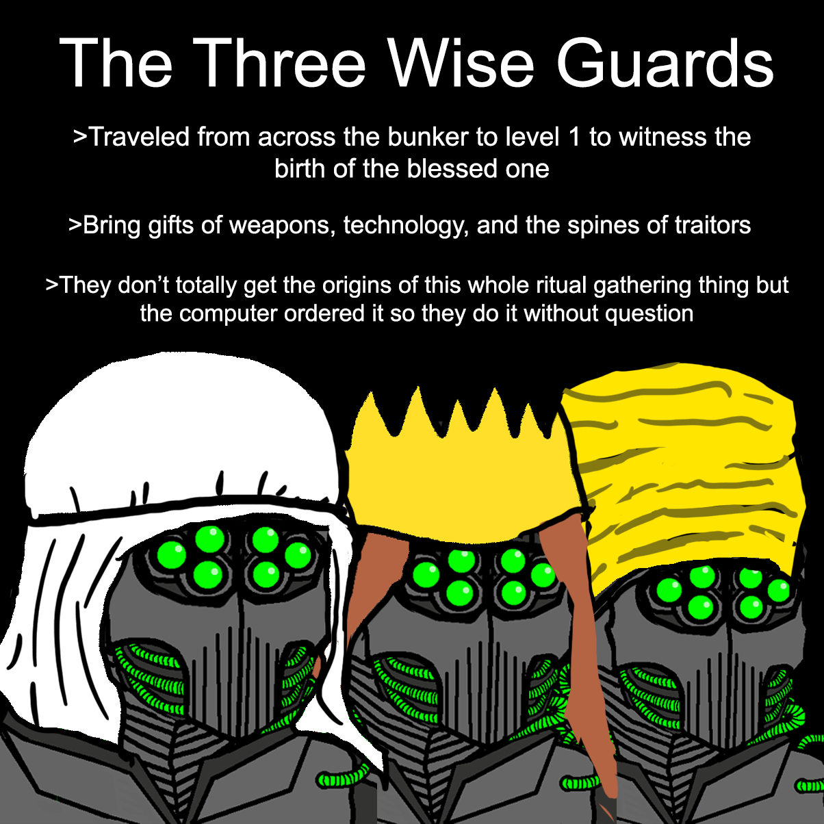 The Three Wise Guards | Scrolller