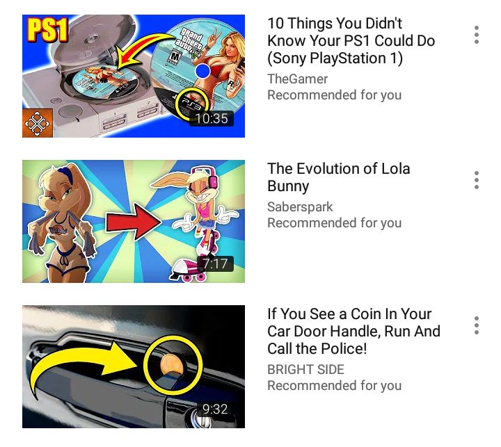 The top and bottom videos are absolutely ridiculous. PS1 can't play PS3 games and stop ...