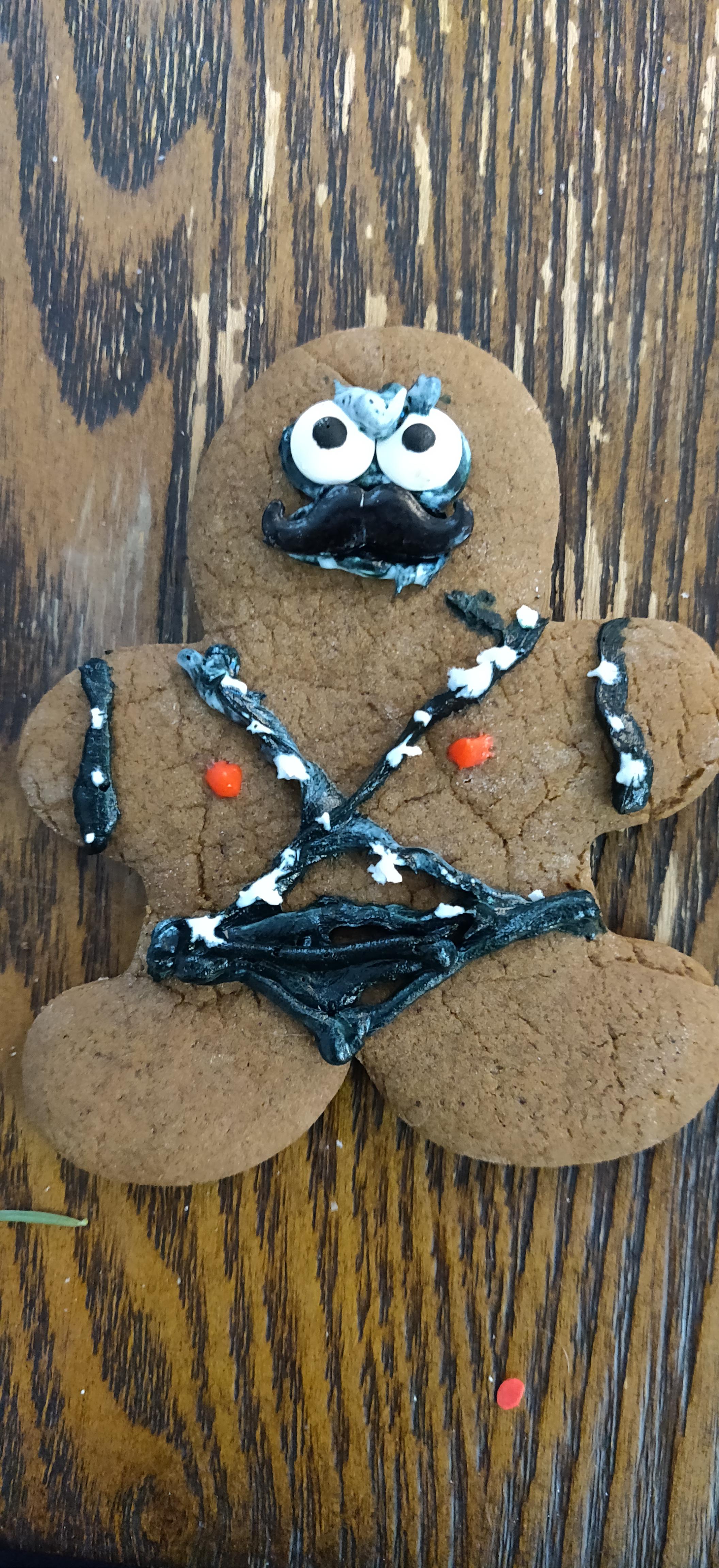 The traditional leather daddy gingerbread man | Scrolller