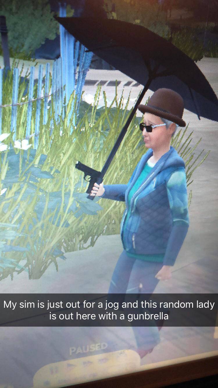 The Umbrella Man strikes again | Scrolller