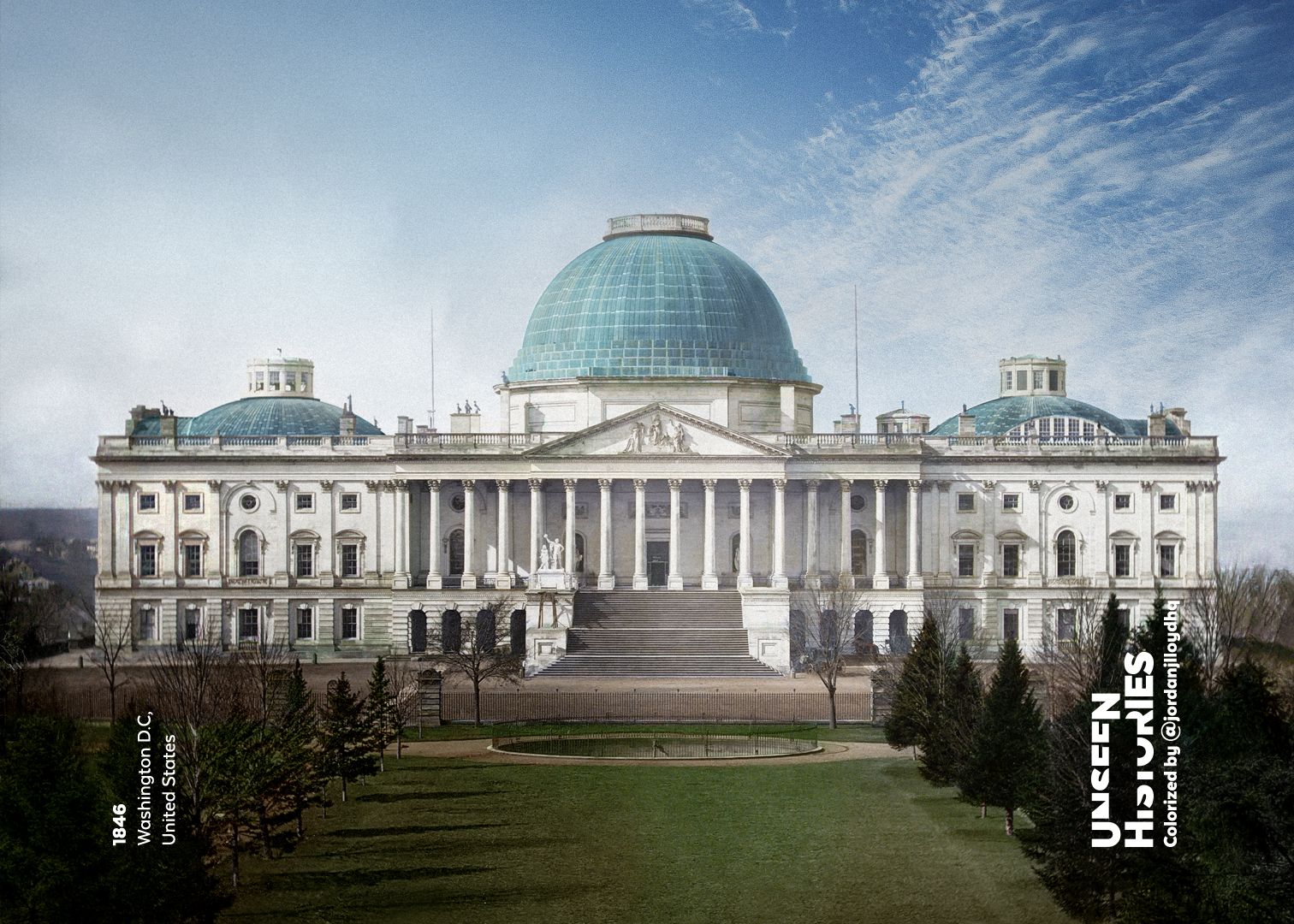 The US Capitol in 1846 | Scrolller