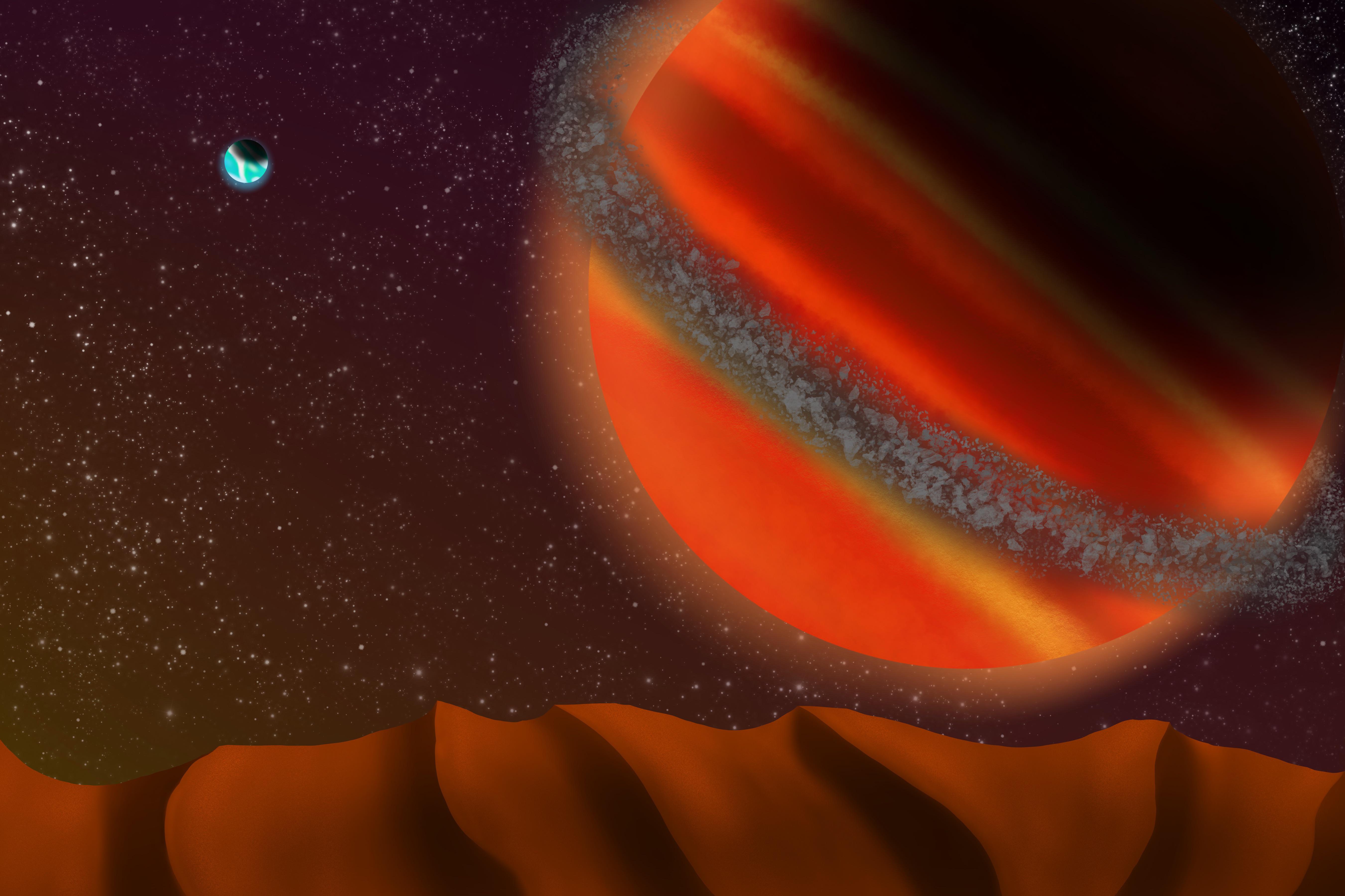 The view from a gas giants moon by me | Scrolller