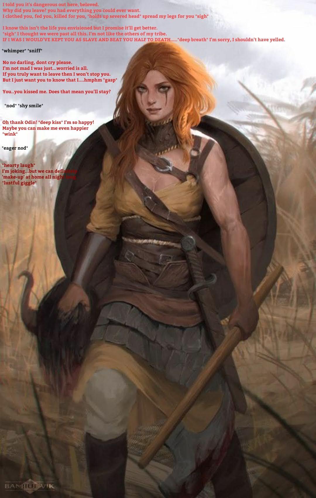 The Viking and her lucky husband. [Gentle femdom] [loving] [redhead] [Viking] | Scrolller