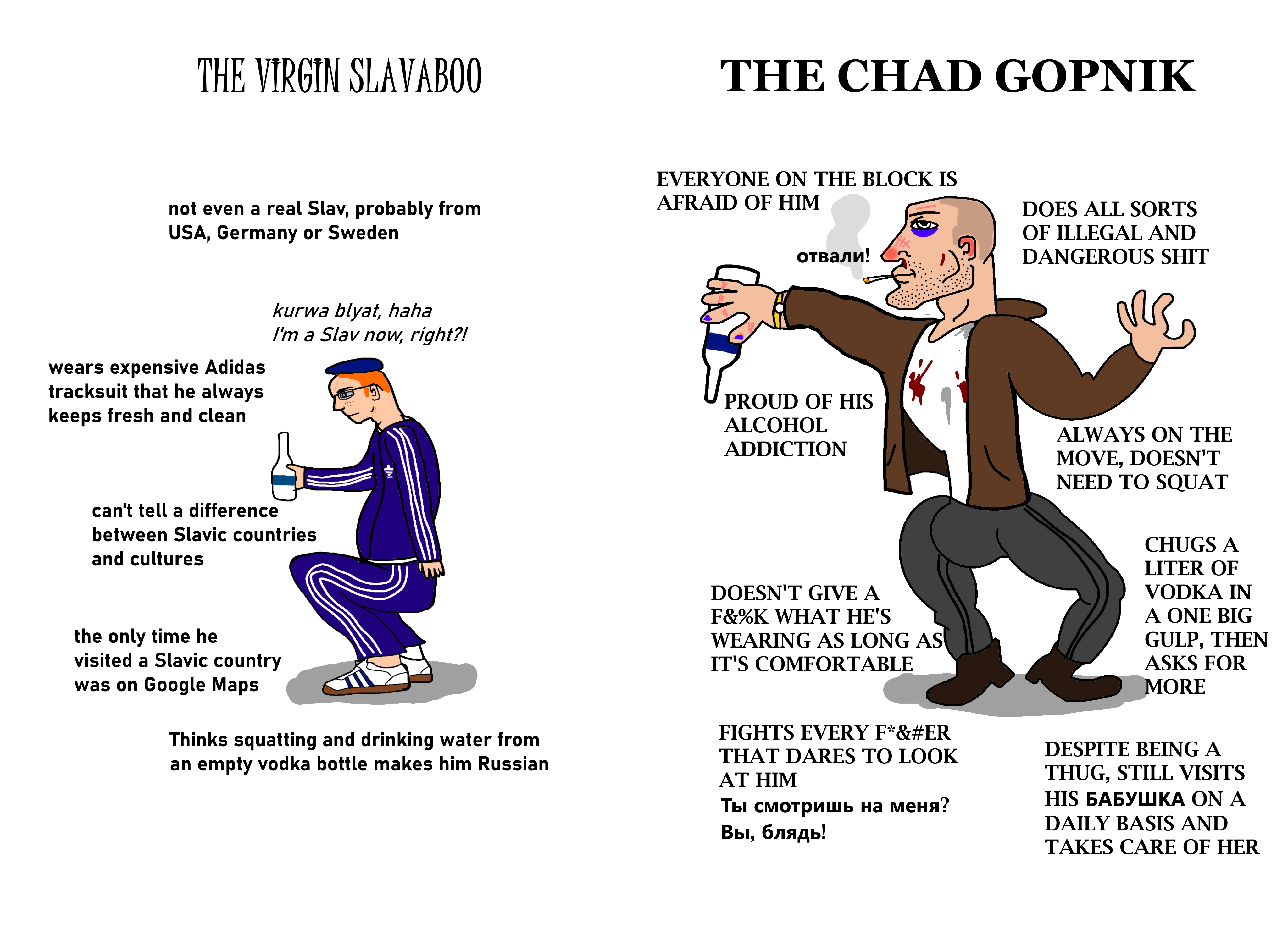 The Virgin Slavaboo vs THE CHAD GOPNIK | Scrolller