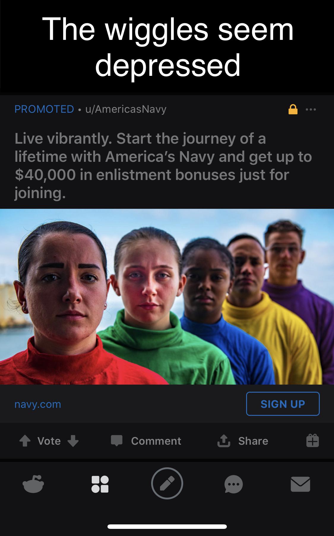 The Wiggle seem depressed | Scrolller