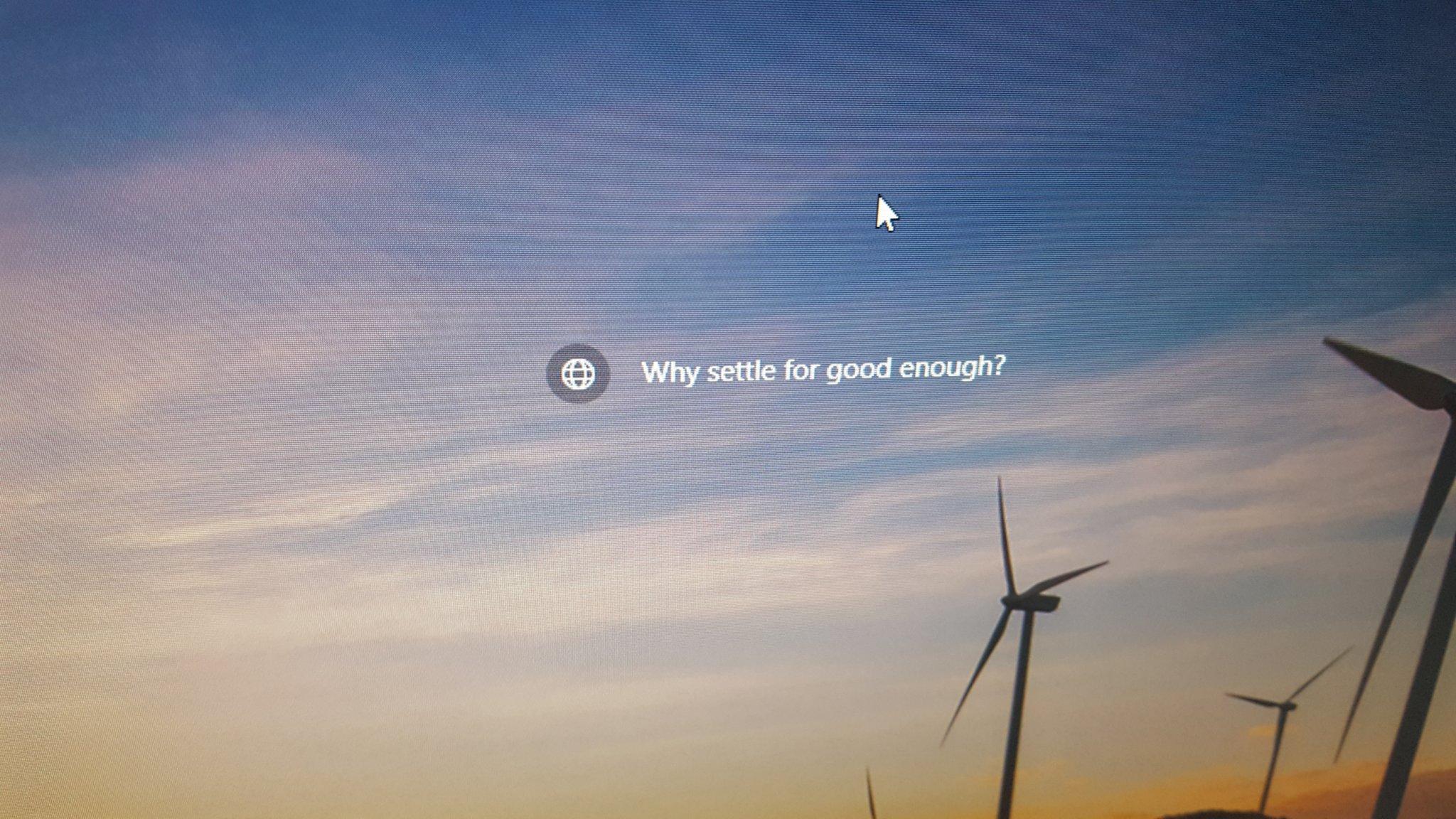 The Windows 10 lock screen posed a good question... My answer was to install Linux. | Scrolller