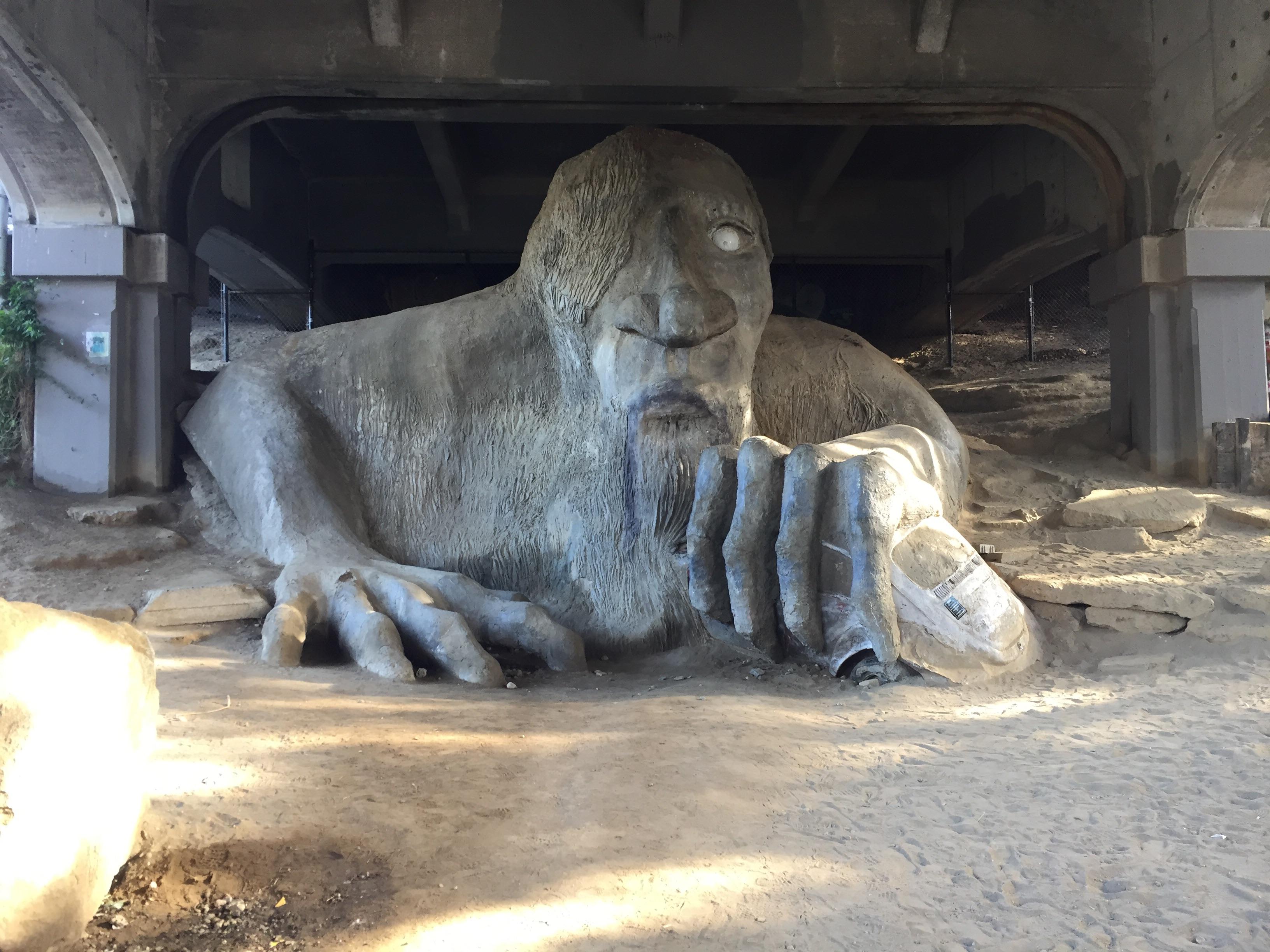 There’s a troll under a bridge in Fremont, Seattle | Scrolller
