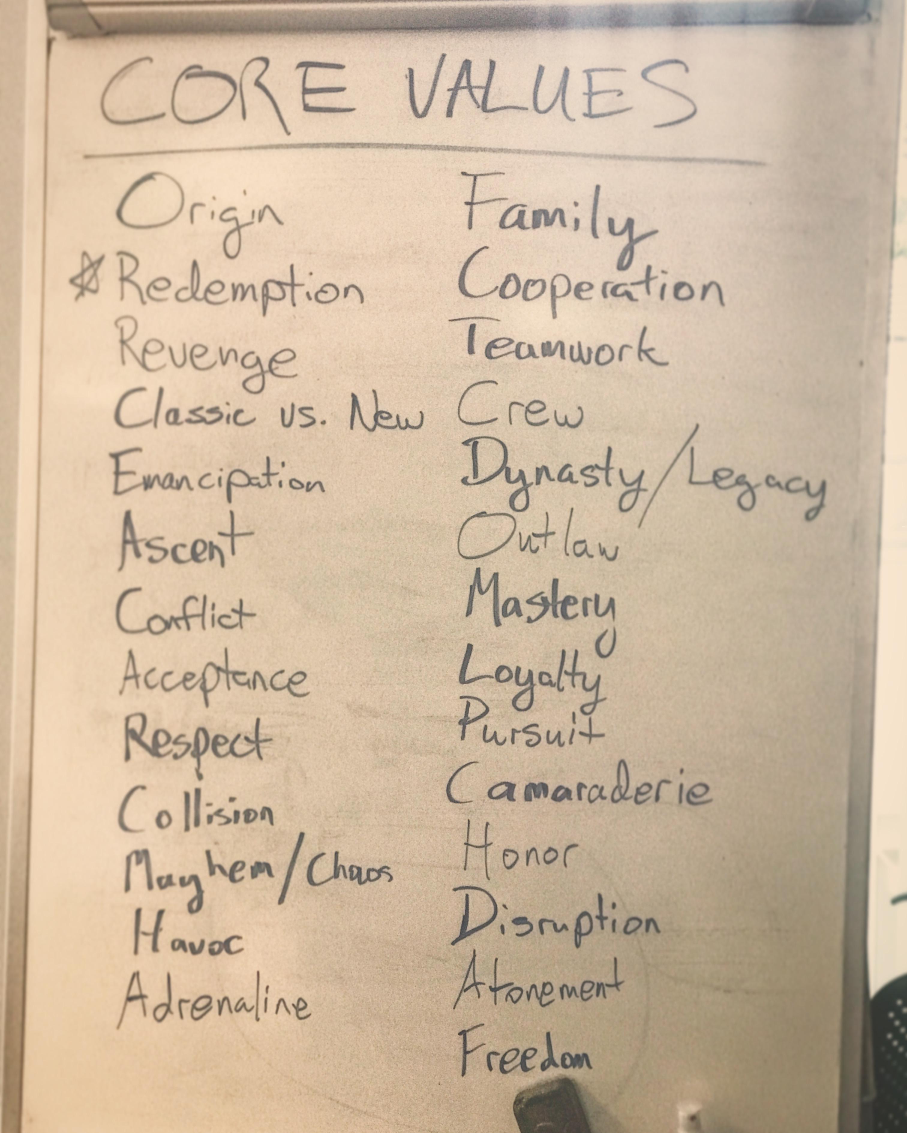 These are the core values we outlined early on for Fast & Furious Crossroads. We’re not making a ...