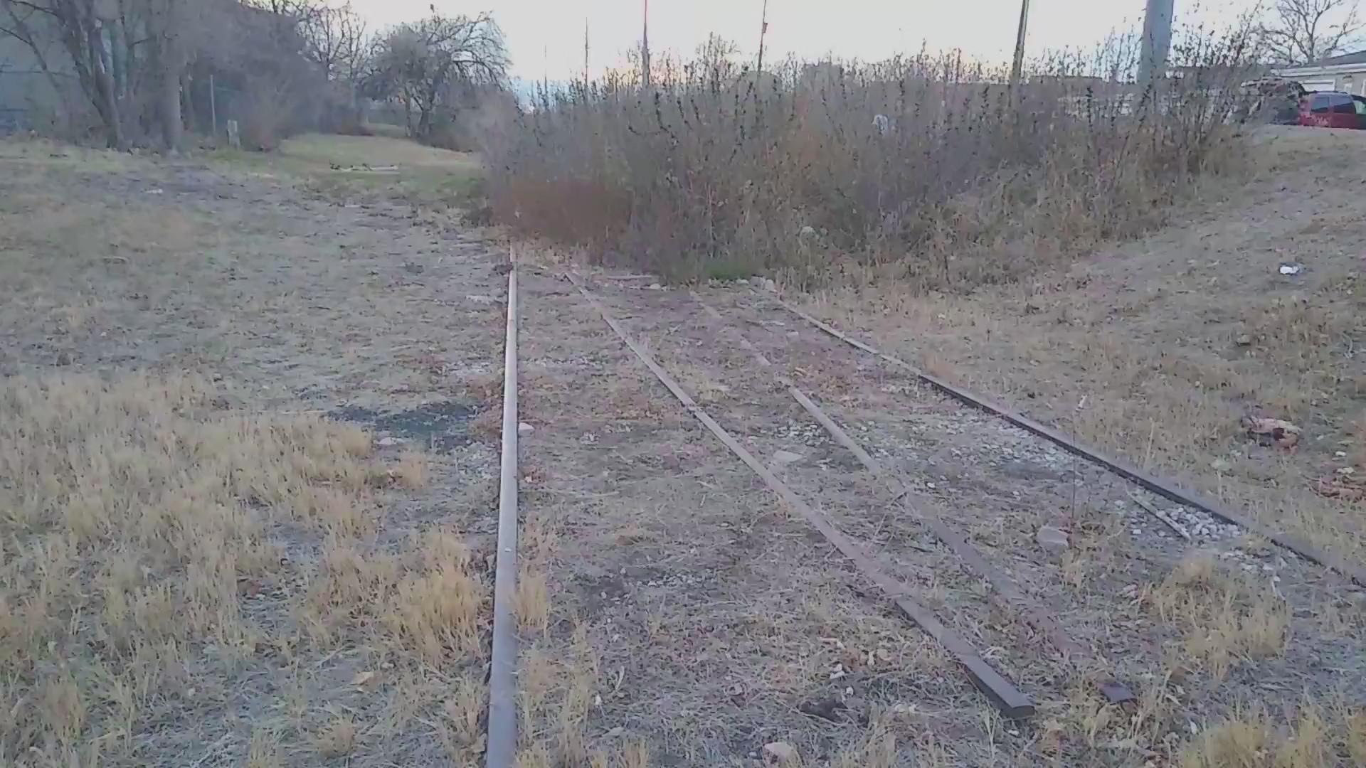 These railroad tracks used to be a bustling line with steam filling the ...