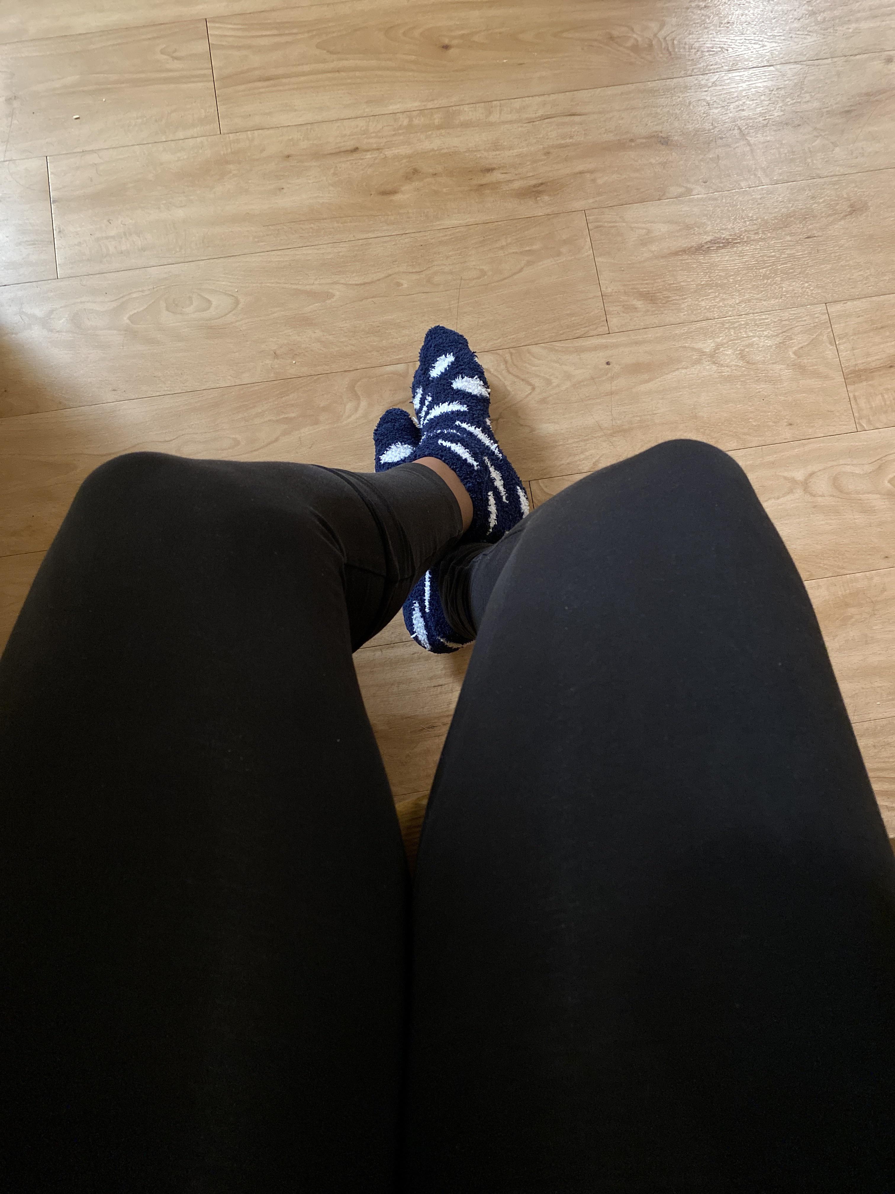 thick thighs and fuzzy socks! best combo 💕 | Scrolller