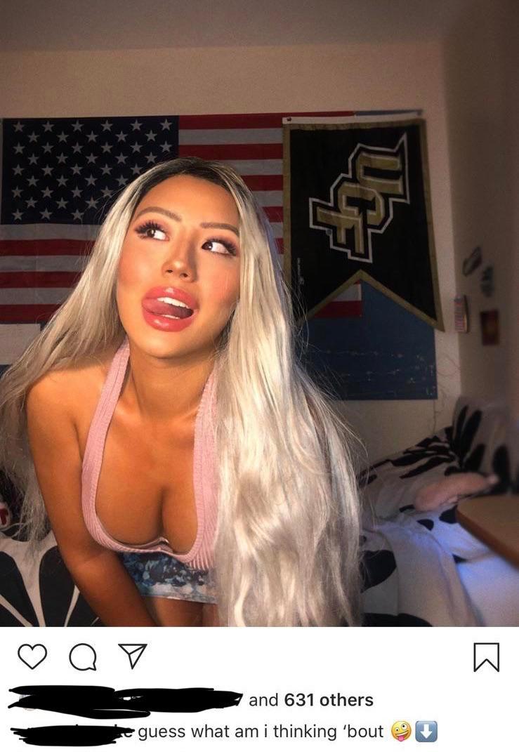 Think we all know what she’s thinking about 😏🍆🍆 | Scrolller