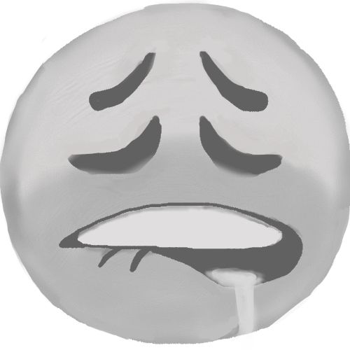 thirst emoji grayscale | Scrolller